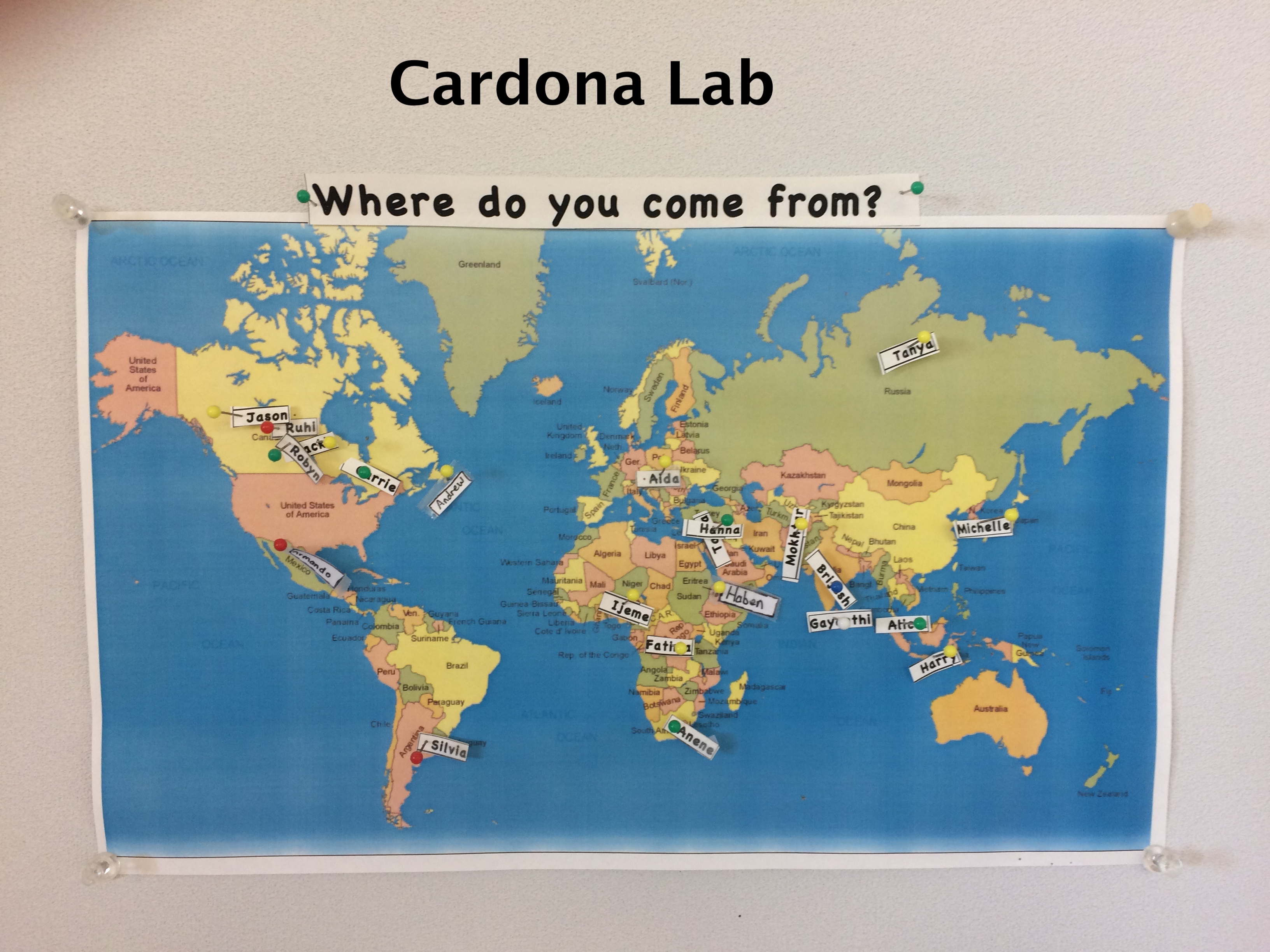 We come from near and far – #diversity in the @cardona_lab @um_research ...